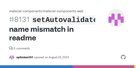 `setautovalidate``getautovalidate` Name Mismatch In Readme · Issue