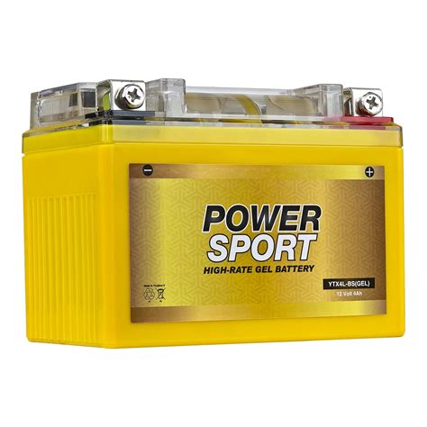 Expertpower Ytx4l Bs 12v 4ah Maintenance Free Gel Power Sport Battery