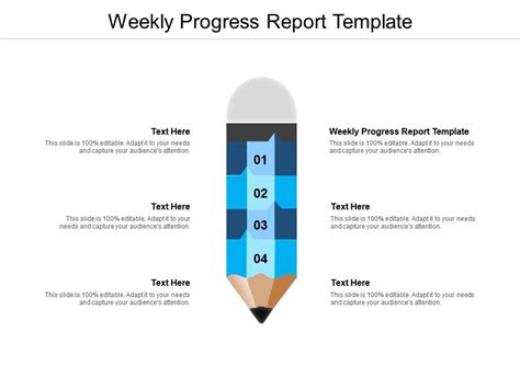 Weekly Progress Report Template Ppt Powerpoint Presentation Styles Mockup Cpb Presentation