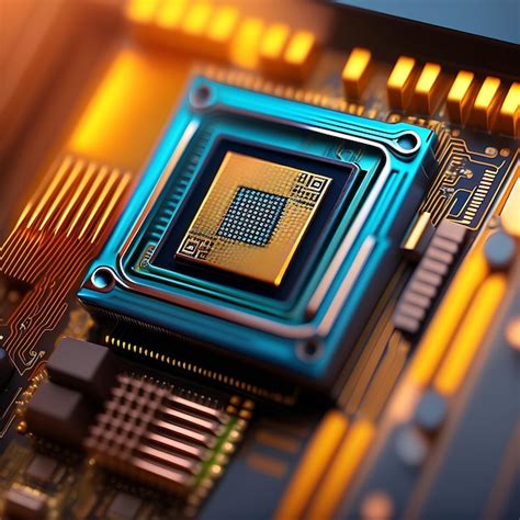 Premium Ai Image Closeup Of Computer Chip Circuit Board Ram Data