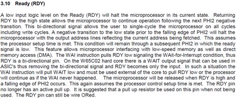 best practice to implement wait state on 6502 cpu electrical