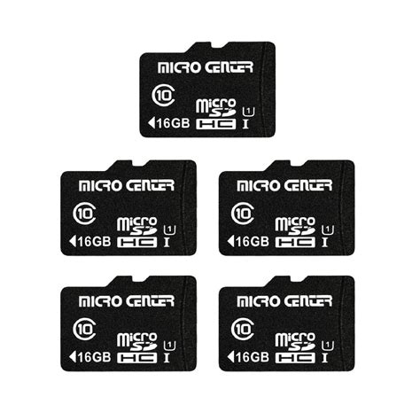 Micro Center 16GB Class 10 microSDHC Card (5 Pack) – International ...