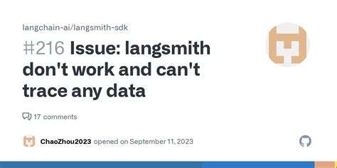 issue langsmith don t work and can t trace any data · issue 216 · langchain ai langsmith sdk
