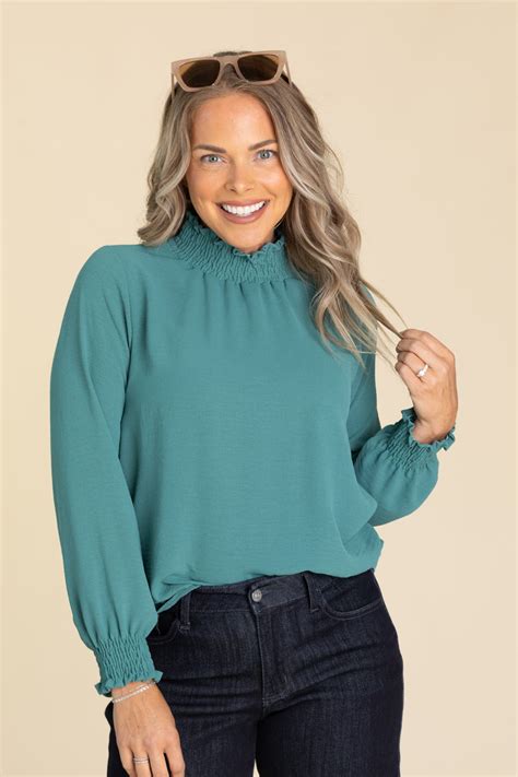 Solid Woven Tops With Smocked Details · Filly Flair