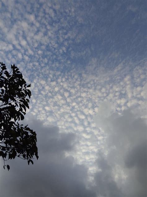 The Sky With Clouds With Unique Patterns Looks Beautiful In The