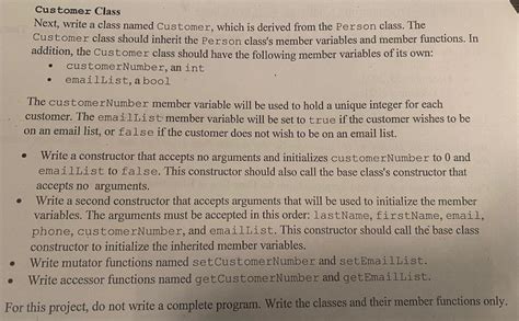 Solved Chapter Programming Challenge A Person Class And Chegg