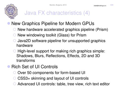 Ppt Using Javafx In The First Oo Programming Course Powerpoint Presentation Id3602803