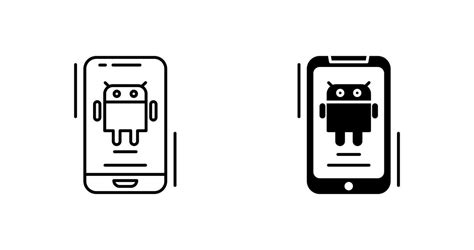 Android Vector Icon 24413443 Vector Art At Vecteezy