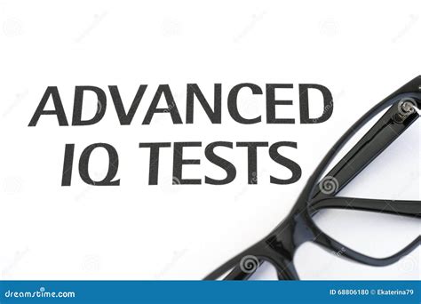 Advanced IQ Tests Stock Photo Image Of Document Text