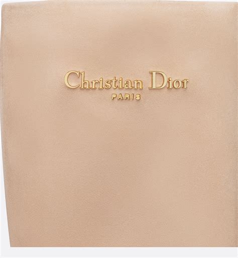 D Town Heeled Boot Beige Suede Goatskin Dior