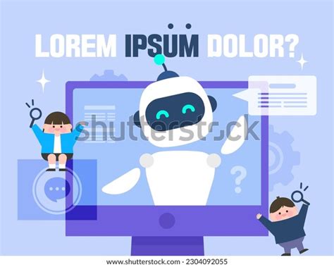 Ai Chatbot Machine Shopping Template Stock Vector Royalty Free