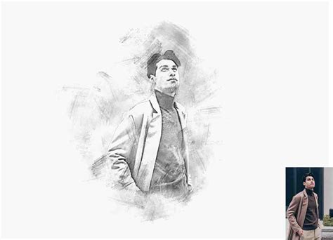 Sketch Portrait Effect Photoshop Action FilterGrade