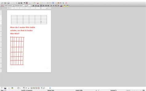 Change Table Orientation Writer English Ask LibreOffice