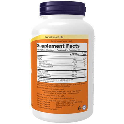 Now Foods Super Omega 3 6 9 1200 Mg 180 Softgels Rihhaiotb Stores