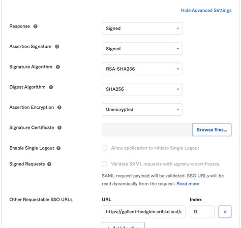 SAML Okta Setup Examples Cribl Docs