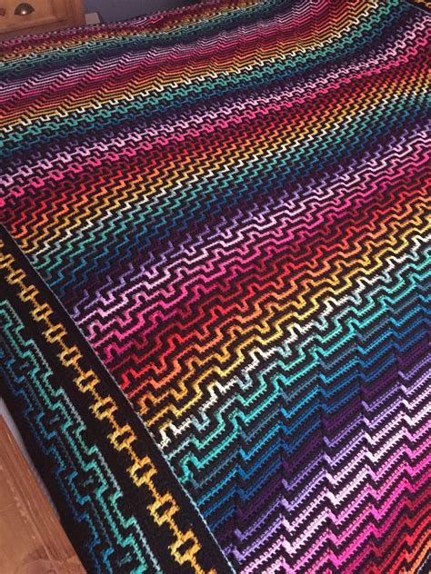 Made By Valerie Buck Maxwell Scrap Afghan Using Navajo Diamond Amp Apache Tears