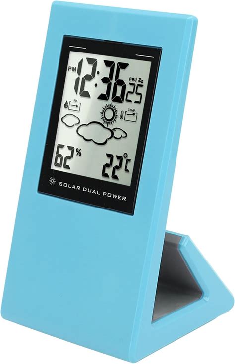 Amazon VGEBY Weather Forcast Clock Solar Powered LCD Display Clock With Temperature