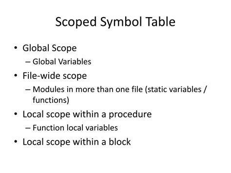 ppt symbol table powerpoint presentation free download id 1156853