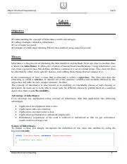 Lab 6 Inheritance OOP Sp22 Docx Pdf Object Oriented Programming