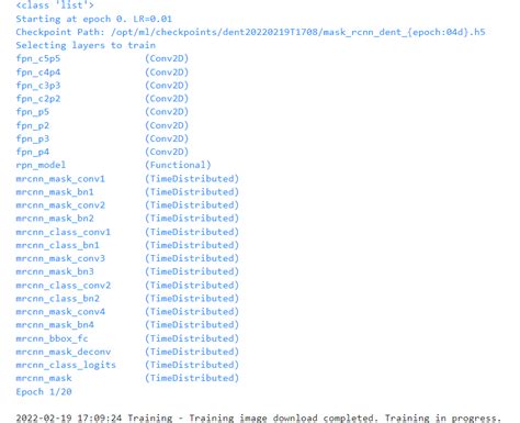 Aws Sagemaker Training Job Tensorflow Halts At Epoch 1 Stack Overflow