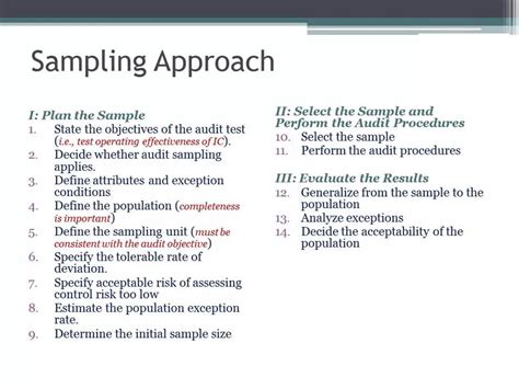 Sampling Approach Steps In Auditing Youtube
