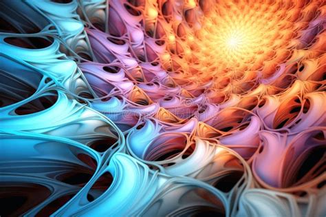 A Surreal And Fractal Threee Dimensional Tunnel Stock Illustration Illustration Of Unusual