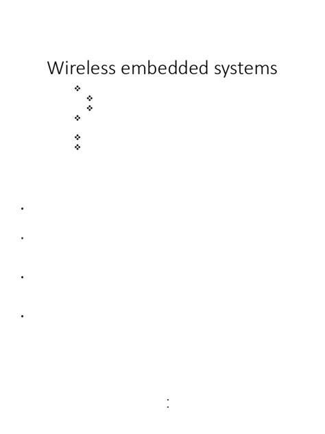 Wireless Embedded Systems Pdf Computer Network Wireless Lan