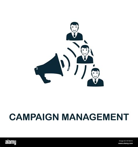 Campaign Management Vector Icon Symbol Creative Sign From Crm Icons Collection Filled Flat
