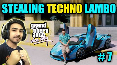 Gta Vice City Stealing Techno Gamerz Lamborghini Sian 7 Youtube