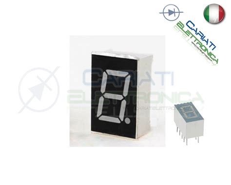 2 Pezzi Display 036 914mm 7 Segmenti Rosso Catodo Comune