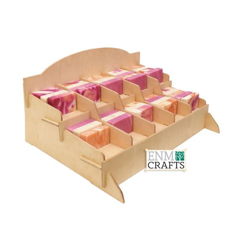 Wooden Retail Displays Soap Bin Collapsible Display 2 Tier Wooden