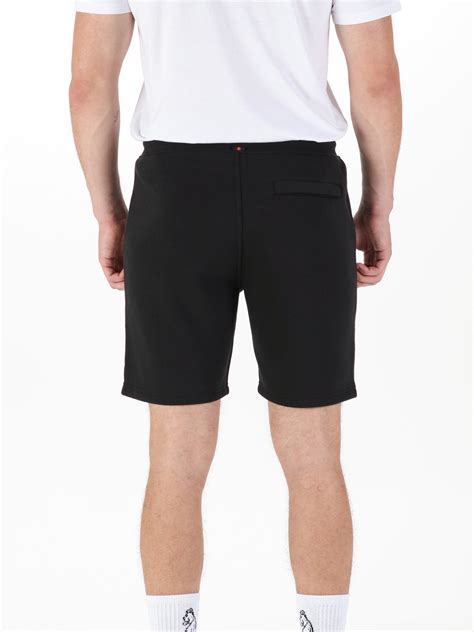Mens Black Cotton Fleece Sweat Shorts Amsterdam Luke 1977 Luke1977