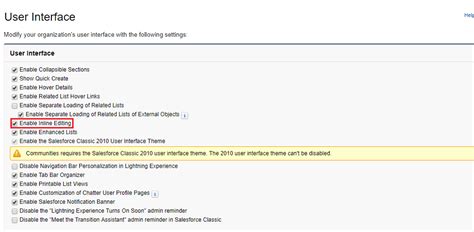 Inline Editing Sfdc Mines