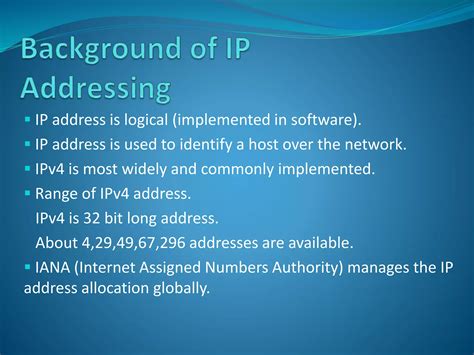 Ipv6 Addressing Architecture Pptx