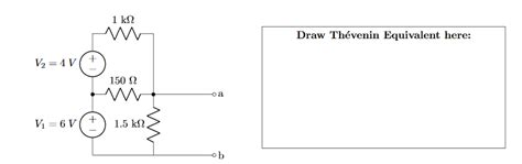 Solved Calculate The Thevenin Equivalent Voltage Vth And Chegg Com