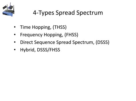 Ppt Wireless Networking Spread Spectrum Technologies Module 04 Powerpoint Presentation Id 891122