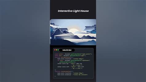 Create An Interactive Lighthouse With Html Css And Js Youtube