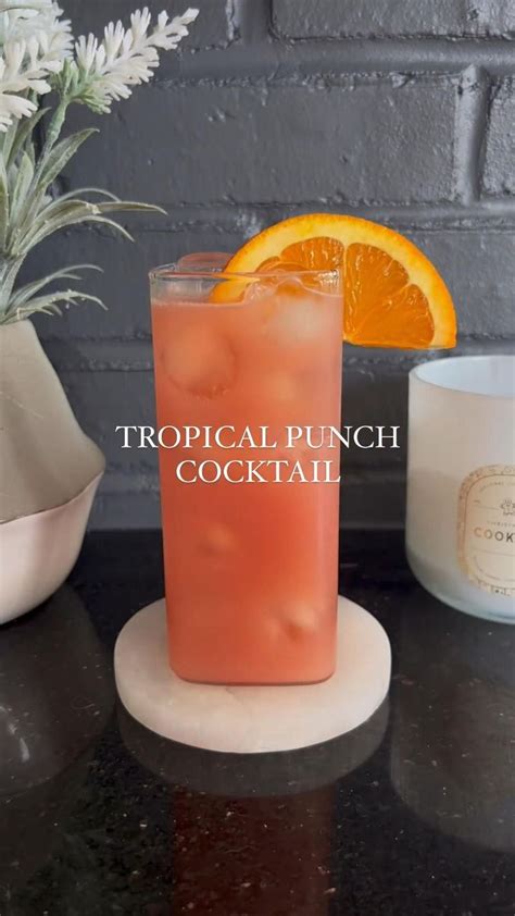 Tropical Punch Cocktail 🍹🍹 Cocktail Drinks Alcoholic Drinks