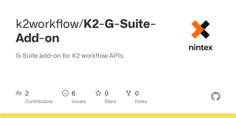 GitHub K Workflow K G Suite Add On G Suite Add On For K Workflow APIs