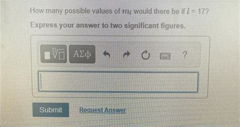 Solved How Many Possible Values Of Ml Would There Be If Chegg