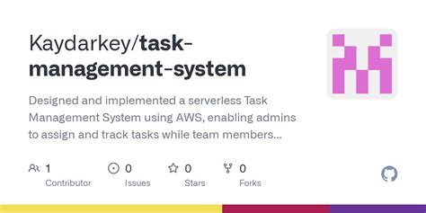 Github Kaydarkeytask Management System Designed And Implemented A