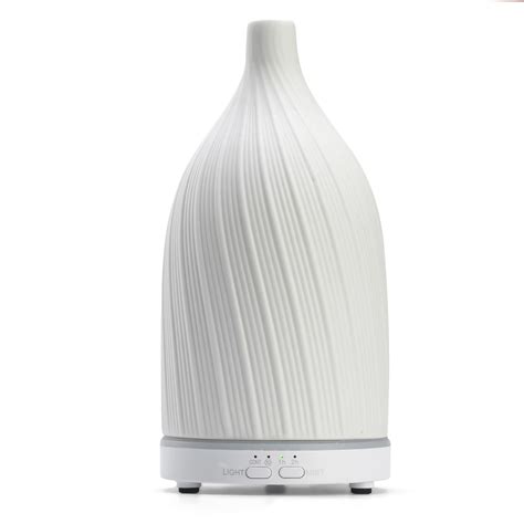 Amazon Com White Ceramic USB Ultrasonic Essential Oil Diffuser Timing Setting 7 Colors LED