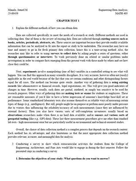 Chapter 1 Eda Pdf Survey Methodology Data