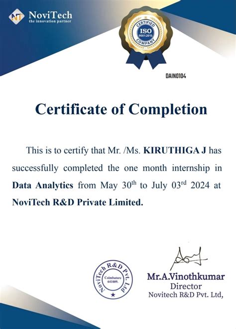 dataanalytics internship learning sql powerbi excel careergrowth kiruthiga jayaraman