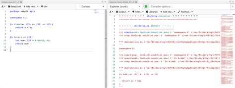 Improving The User Facing Carbon Explorer Output Coding In Old Entish