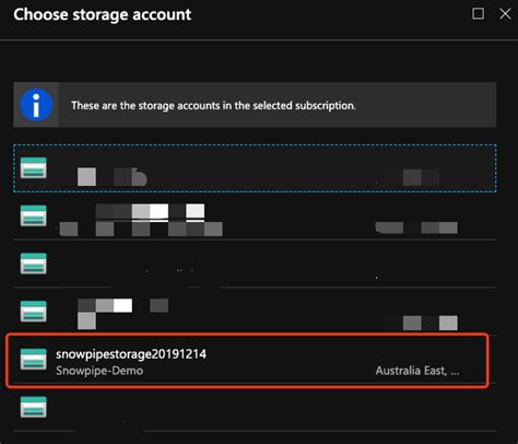 Building Snowpipe On Azure Blob Storage Using Azure Portal Web Ui For