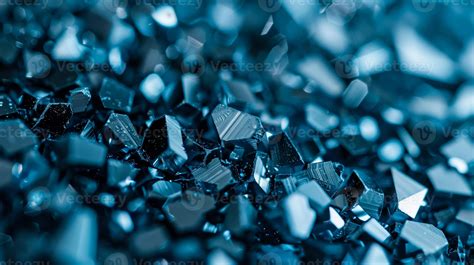 Closeup Of A Textured Osmium Plate Dark Blue Grey With A Crystalline