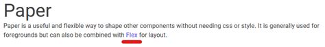 Flex Link On Paper Component Documentation Page 404s · Issue 6386