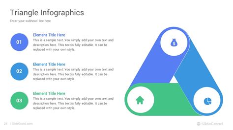 Triangle Infographics Powerpoint Template Designs Slidegrand Infographic Infographic Design
