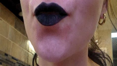 White Fangs In Black Lipstick Sharp Fangs Miss Love Miss Love